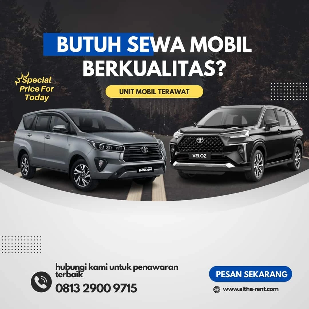 Sewa Mobil Jogja dan Sopir Murah Mulai 300rb